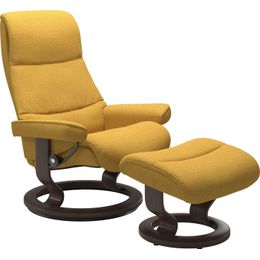 stressless® Relaxsessel View, mit Classic Base, Größe M,Gestell Wenge, gelb