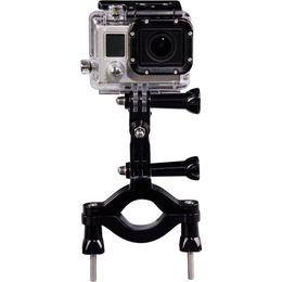 Hama Hama Stangenbefestigung "Groß" für GoPro, von 2,5 - 6,2 cm Kamerahalterung, schwarz