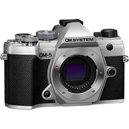 Olympus OM-5 Body Systemkamera-Body (20,4 MP, Bluetooth, WLAN (Wi-Fi), schwarz|silberfarben