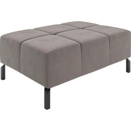 Inosign Hockerbank Ancona New, passend zum Ecksofa, auch in Easy care-Bezug + Cord, grau