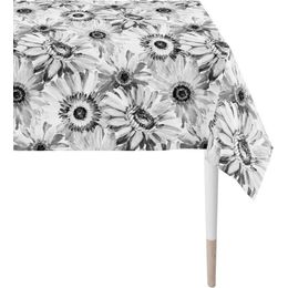 Apelt Tischdecke 1700 Summergarden, Sommerdeko, Sommer (1-tlg), Digitaldruck, grau|schwarz|weiß