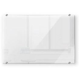Wall-Art Herd-Abdeckplatte Spritzschutz Küche Transparent, Glas, (1 tlg), Herd Waschbecken Wandschutz, weiß