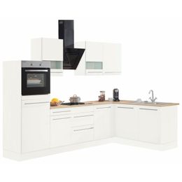 Optifit Winkelküche Bern, Stellbreite 285x175 cm, wahlweise mit E-Geräten, weiß