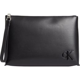 Calvin Klein Jeans Kosmetiktasche MAKE UP BAG + KEYFOB, mit schönem Anhänger, schwarz