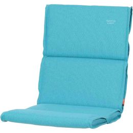 siena GARDEN Sesselauflage Stella, flexible Haltebänder im Rücken, im Knick, BxT: 46x96 cm, blau