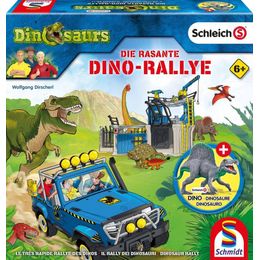 Schmidt Spiele Spiel, Schleich, Dinosaurs, Die rasante Dino-Rallye, Made in Germany, bunt
