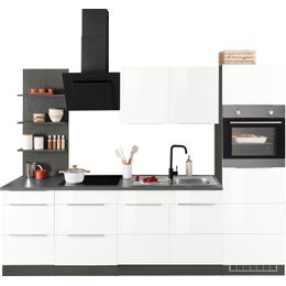 Kochstation Küchenzeile KS-Brindisi, ohne Geräte, Breite 270 cm, weiß