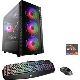 CSL HydroX V8513 Gaming-PC (AMD Ryzen 7 5800X, GeForce RTX 3060Ti, 16 GB RAM, 1000 GB SSD, Wasserkühlung), schwarz