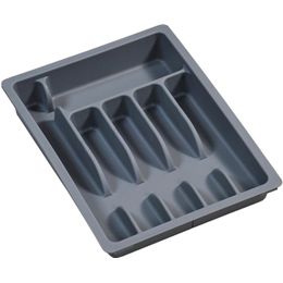 Kesper® Besteckkasten, variabel ausziehbar, Kunststoff, grau