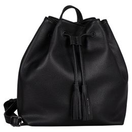 Tom Tailor Cityrucksack CAMILLA Backpack M, im dezenten Stil, schwarz