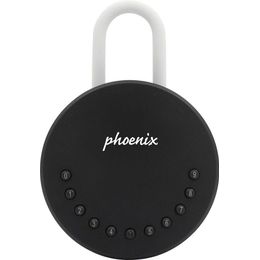 Phoenix Schlüsselkasten THE SMILE, Klasse-C-Schloss mit Touchpad und mobiler App-Steuerung, schwarz