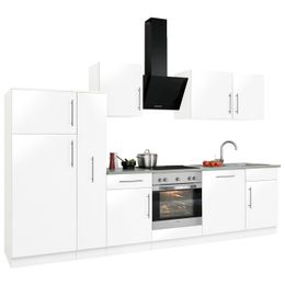 Wiho-Küchen wiho Küchen Küchenzeile Cali, mit E-Geräten, Breite 310 cm, grau|weiß