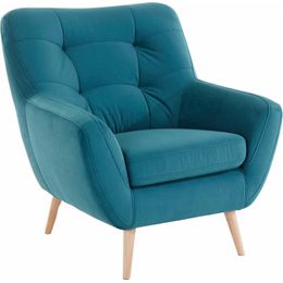 exxpo - sofa fashion Sessel Scandi, blau