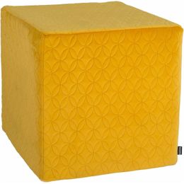 HOCK H.O.C.K. Sitzwürfel Soft Nobile (1 St), 45/45/45 cm, gelb