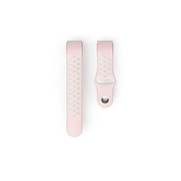 Hama Smartwatch-Armband Ersatzarmband Fitbit Charge 3/4, 22mm, atmungsaktives Sportarmband, Rutschfest - Schmutzabweisend - Abwaschbar, rosa