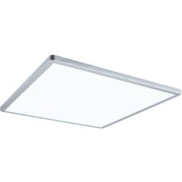 Paulmann LED Panel Atria Shine, LED fest integriert, Neutralweiß, silberfarben