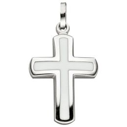 Jobo Kreuzanhänger Anhänger Kreuz, 925 Silber, silberfarben