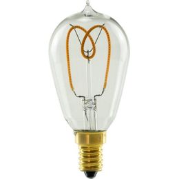 Segula LED-Leuchtmittel Soft Line, E14, 1 St., Warmweiß, dimmbar, Soft Radio Style klar, E14, weiß