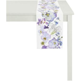 Apelt Tischband 2201 SPRINGTIME, Frühjahrsdeko, Frühling (1-tlg), lila|weiß