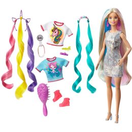 Barbie Anziehpuppe Fantasie-Haar, bunt