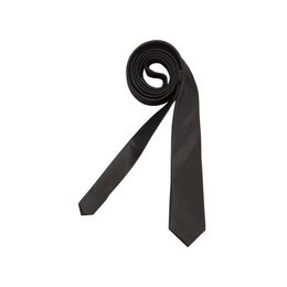 Seidensticker Krawatte Slim Schmal (5cm) Uni, schwarz