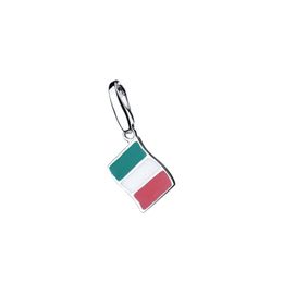 Giorgio Martello MILANO Charm-Einhänger Flagge Italien, Silber 925, bunt