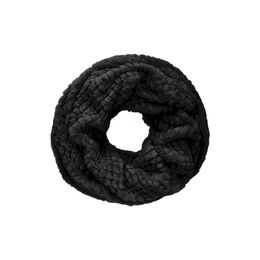 Lascana Loop, weiches Material, Grobstrick-Schal aus Fleece, Halswärmer VEGAN, schwarz