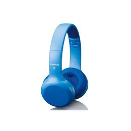 Lenco HPB-110 Kinderkopfhörer mit Sticker Over-Ear-Kopfhörer, blau
