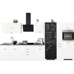 HELD MÖBEL HELD MÖBEL Küchenzeile Trier, ohne E-Geräte, Breite 380 cm, weiß