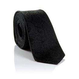 MONTI Krawatte LUAN aus reiner Seide, Paisley-Muster, schwarz