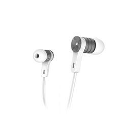 Hama Kopfhörer "Intense", In-Ear, Mikrofon, Flachbandkabel In-Ear-Kopfhörer, weiß