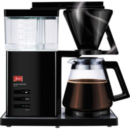 Melitta Filterkaffeemaschine Aroma Signature Deluxe "Black" 100703, 1,2l Kaffeekanne, Papierfilter 1x4, schwarz