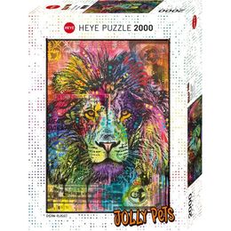 Heye Puzzle Lion's Heart, 2000 Puzzleteile, Made in Europe, bunt