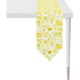 Apelt Tischband 6911 SPRINGTIME, Frühjahrsdeko, Frühling (1-tlg), Digitaldruck, gelb|grün|weiß