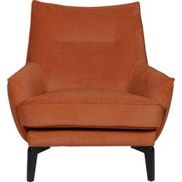 furninova Loungesessel Willow, bequemer Loungesessel im skandinavischen Design, orange