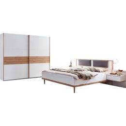 wimex Schlafzimmer-Set Skagen by fresh to go, (4-St), mit oder ohne gepolsterte Kopfteile, weiß