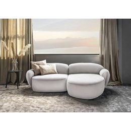 furninova Ecksofa Bubble, komfortabel durch Memoryschaum, im skandinavischen Design, weiß