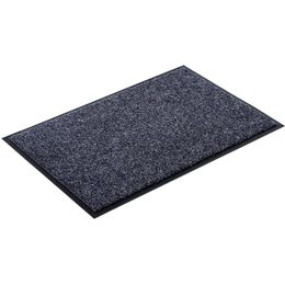 Fußmatte Proper Tex 618, Astra, rechteckig, Höhe: 9 mm, Schmutzfangmatte, In -und Outdoor geeignet, blau|grau