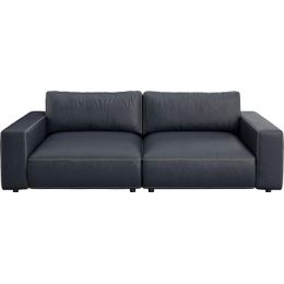 Gallery M branded by Musterring Big-Sofa LUCIA, in vielen Qualitäten und 4 unterschiedlichen Nähten, 2,5-Sitzer, schwarz