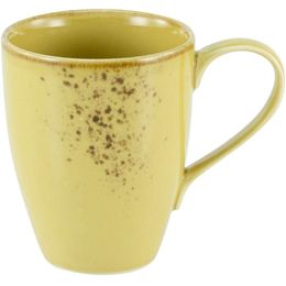 Creatable Becher Kaffeebecher NATURE COLLECTION, Steinzeug, Tassen Set, 6-teilig, gelb