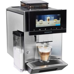 Siemens Kaffeevollautomat EQ900 TQ903D43, Home Connect App, baristaMode, superSilent, 6,8” Full-Touch-Display, silberfarben