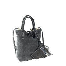 Collezione Alessandro Umhängetasche Mini Bag, aus weichem Wildleder, schwarz
