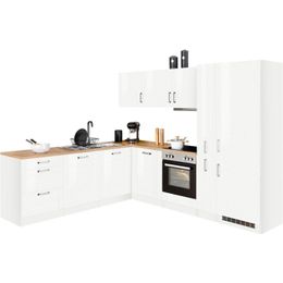 HELD MÖBEL HELD MÖBEL Winkelküche Tinnum, mit E-Geräten, Stellbreite 240/270 cm, weiß