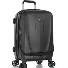 Heys Hartschalen-Trolley Vantage Smart Access, 53 cm, 4 Rollen, Handgepäck-Koffer mit Frontzugangsfach; mit gepolsterter Laptoptasche, schwarz