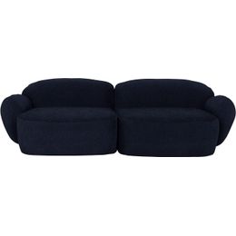 furninova 2,5-Sitzer Bubble, komfortabel durch Memoryschaum, im skandinavischen Design, blau