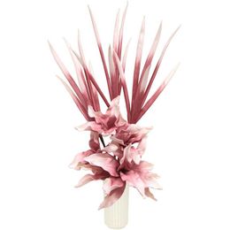 Kunstblume Soft-Blumenarrangement, I.GE.A., Höhe 90 cm, Keramikvase, rosa
