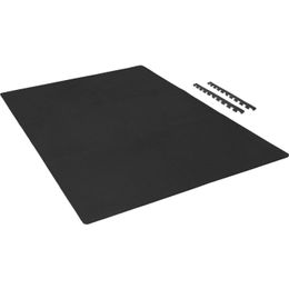 Gorilla Sports Bodenschutzmatte Schutzmattenset mit Endstücken Schwarz, Set, 18-St., schwarz
