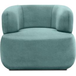 DOMO collection Sessel 800012, Formschöner Polstersessel, grün