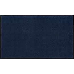 Fußmatte Easy, ANDIAMO, rechteckig, Höhe: 5 mm, Schmutzfangmatte, rutschhemmend, Innen- und überdachten Außenbereich, blau