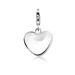 NENALINA Charm-Einhänger Herz-Anhänger Symbol Basic Liebe Love 925 Silber, silberfarben